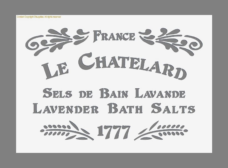 Vintage French Stencil Shabby Chic Paint Stencil for Walls | Etsy