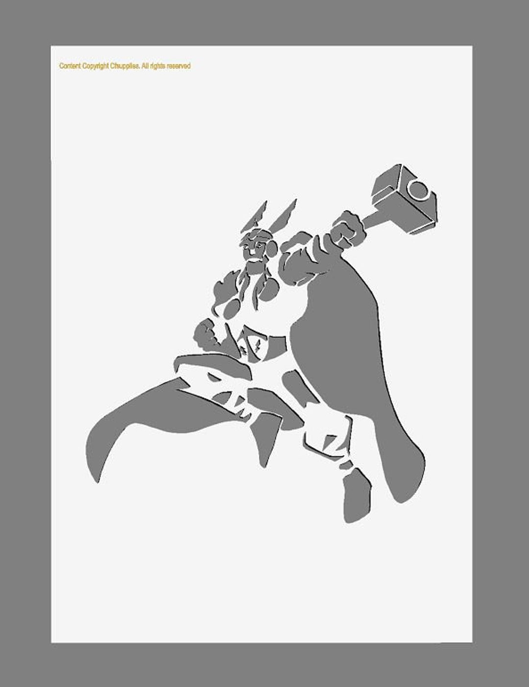 Superhero Theme Polyester Stencils in A3/A4/A5 Sheet Sizes 190 Micron ...