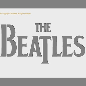 Stencil Pop Icon, Fab 4, John Lennon, Paul Mccartney, Yellow Submarine ...