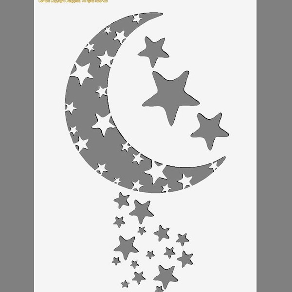 Moon Stencil - Etsy