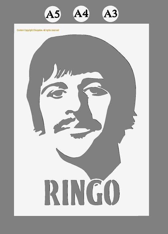 Ringo Starr Stencil