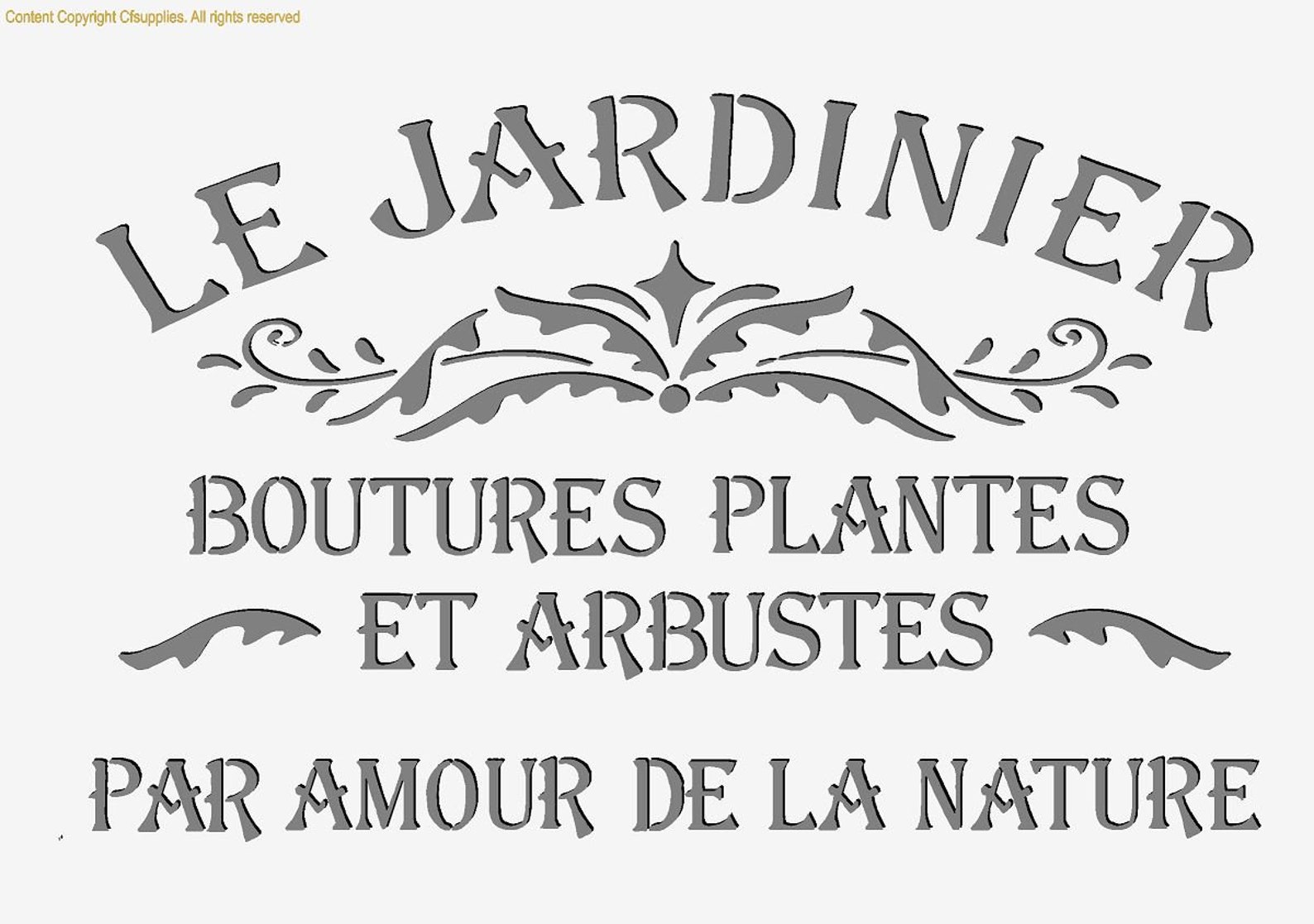 Vintage French Stencil Shabby Chic Paint Stencil for Walls - Etsy