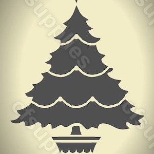Mylar Stencils | Christmas Tree | A3/A4/A5 Sheet Sizes | Thick 190 ...
