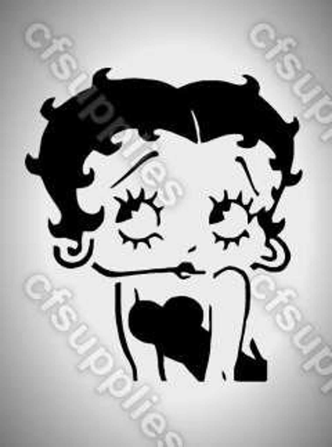 Betty Boop Stencil: Reusable 190 Micron Polyester - TV Theme Decor - Etsy
