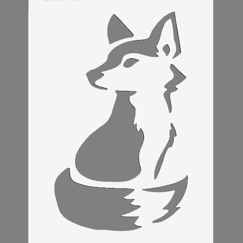 Fox Stencil - Etsy