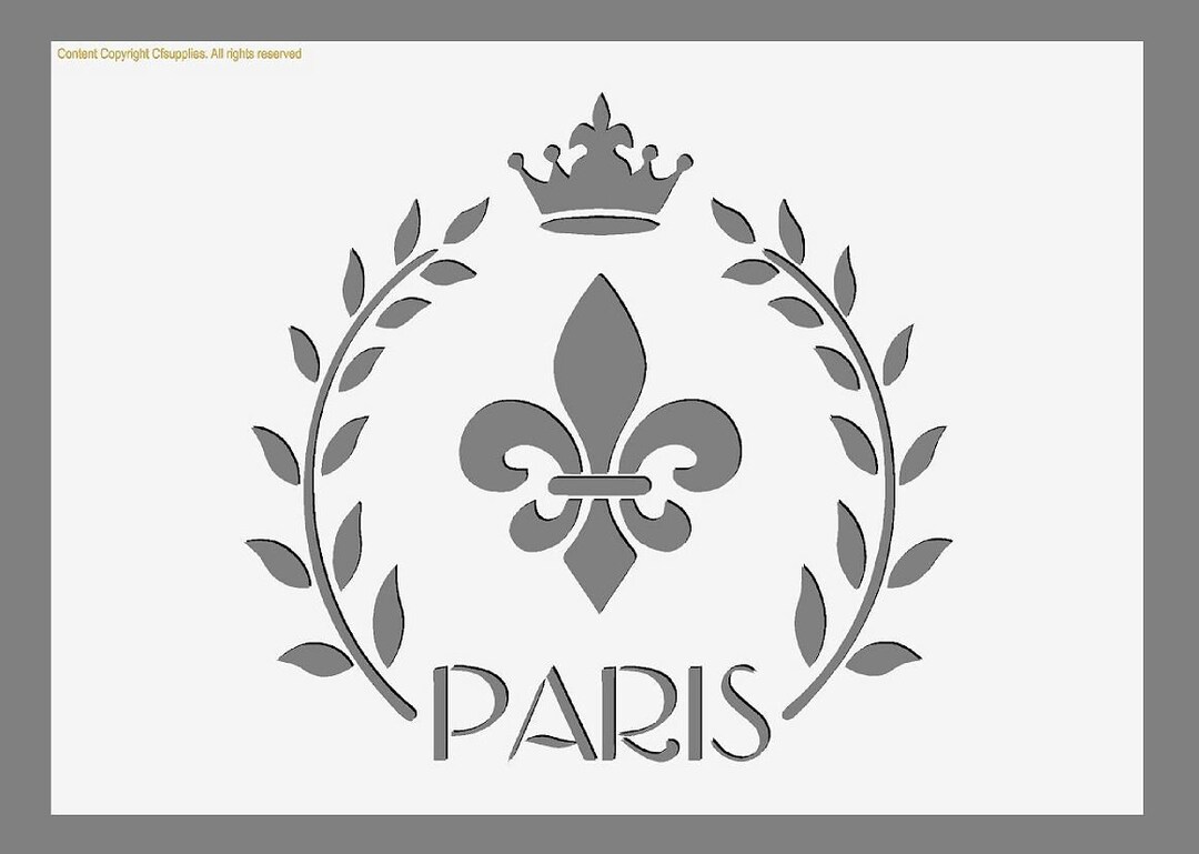 Vintage French Stencil | Shabby Chic Paint Stencil for Walls, Fabrics ...