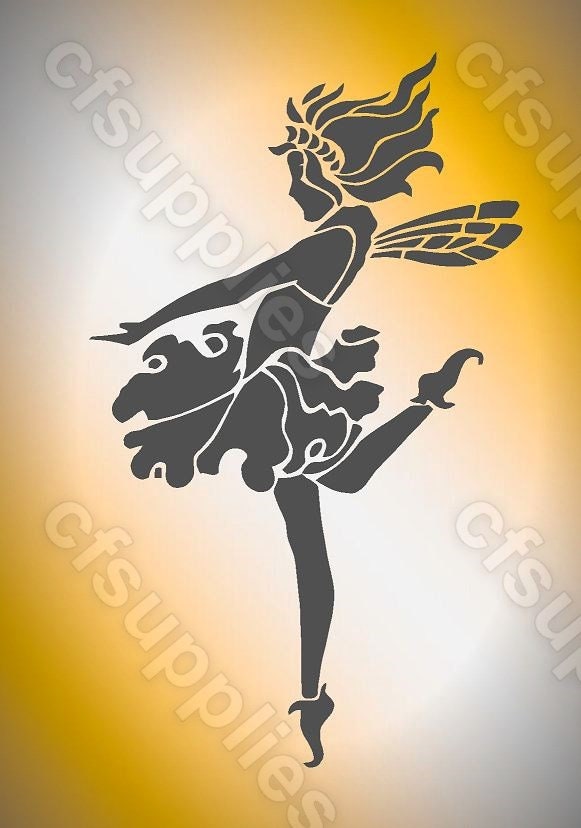 Fairy Stencil: Reusable Mylar for Walls, Furniture, Fabrics - Etsy