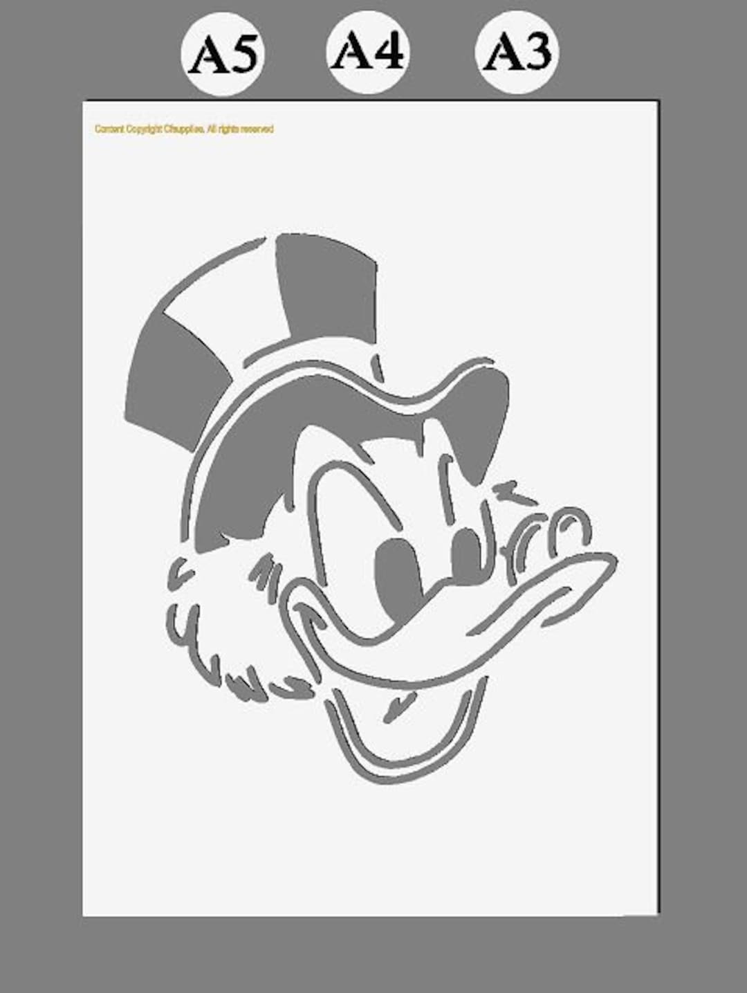 Cartoon Character Stencil: Disney Cartoon, Reusable Mylar (A3/A4/A5) - Etsy