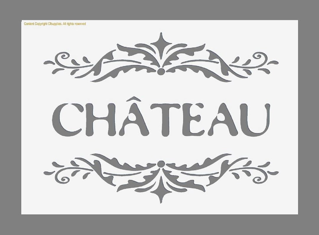 Vintage French Stencil | Shabby Chic Paint Stencil for Walls, Fabrics ...