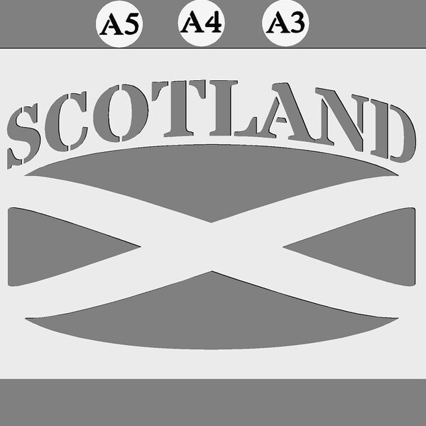 Scotland Flag Stencil - Etsy UK