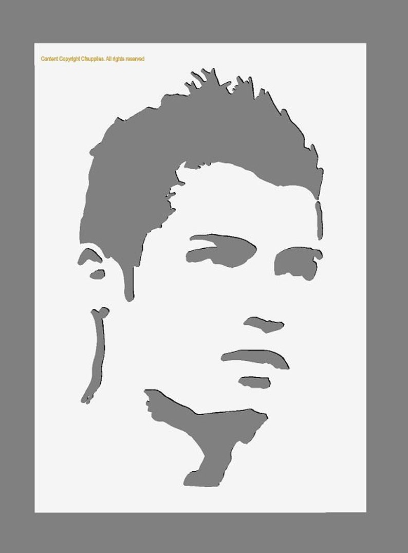 Christian Ronaldo Stencils in A3/A4/A5 Sheet Sizes Thicker 190 - Etsy