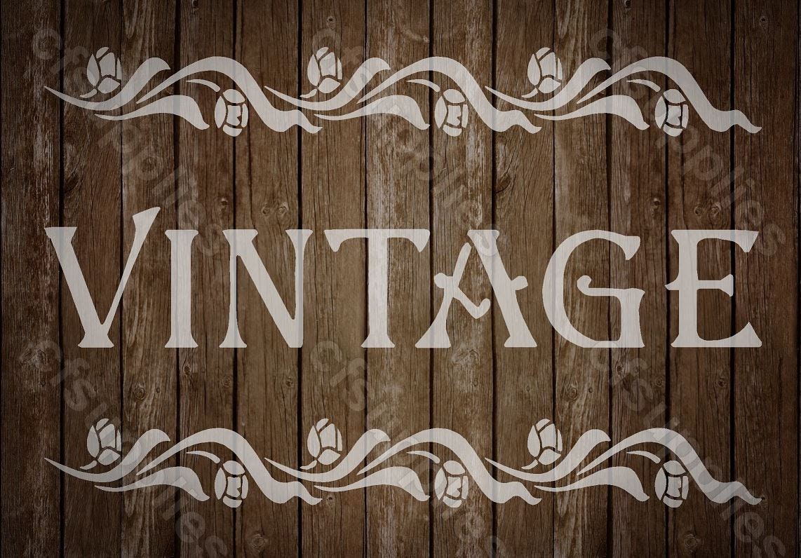 Vintage French Stencil Shabby Chic Paint Stencil for Walls - Etsy UK