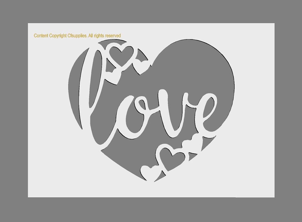 Printable Love Stencils