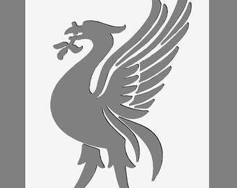 Liver Bird Stencil - Etsy UK