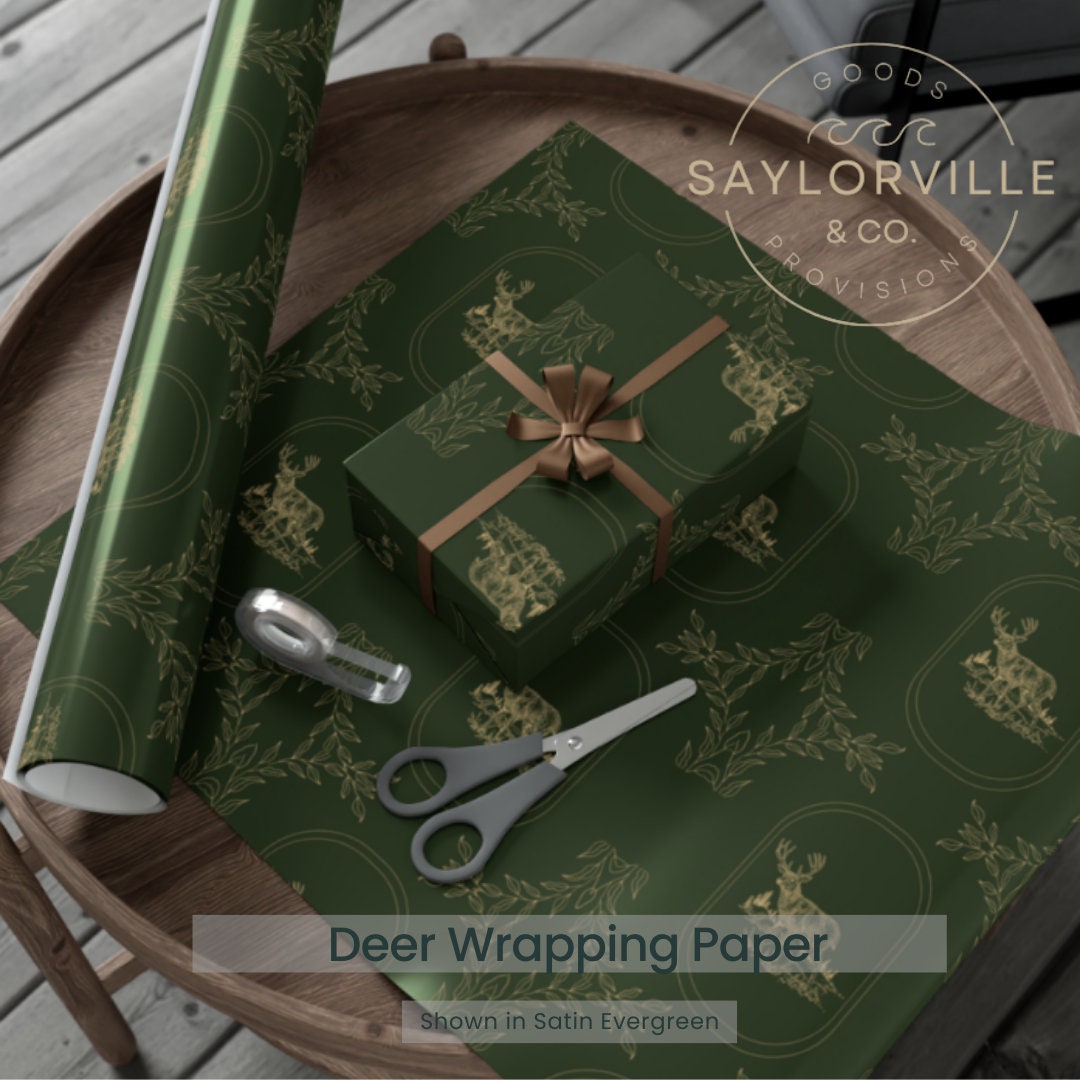 Deer Wrapping Paper - Etsy
