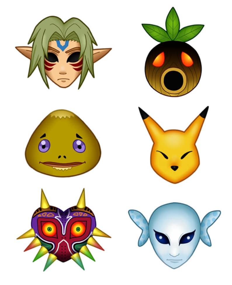 Happy Mask Collection 6 Piece Sticker Pack | Etsy