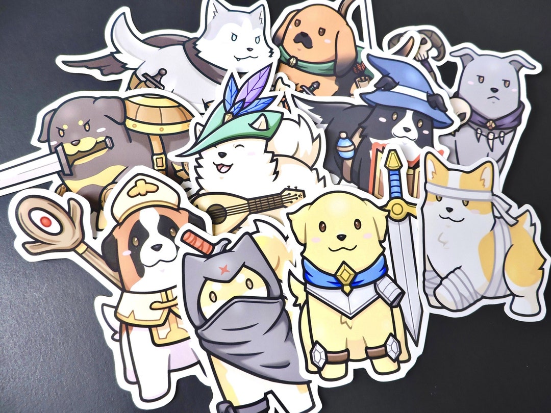 Dungeon Doggos Sticker Pack - Etsy