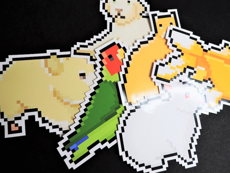Pixel Pets Sticker Pack - Etsy