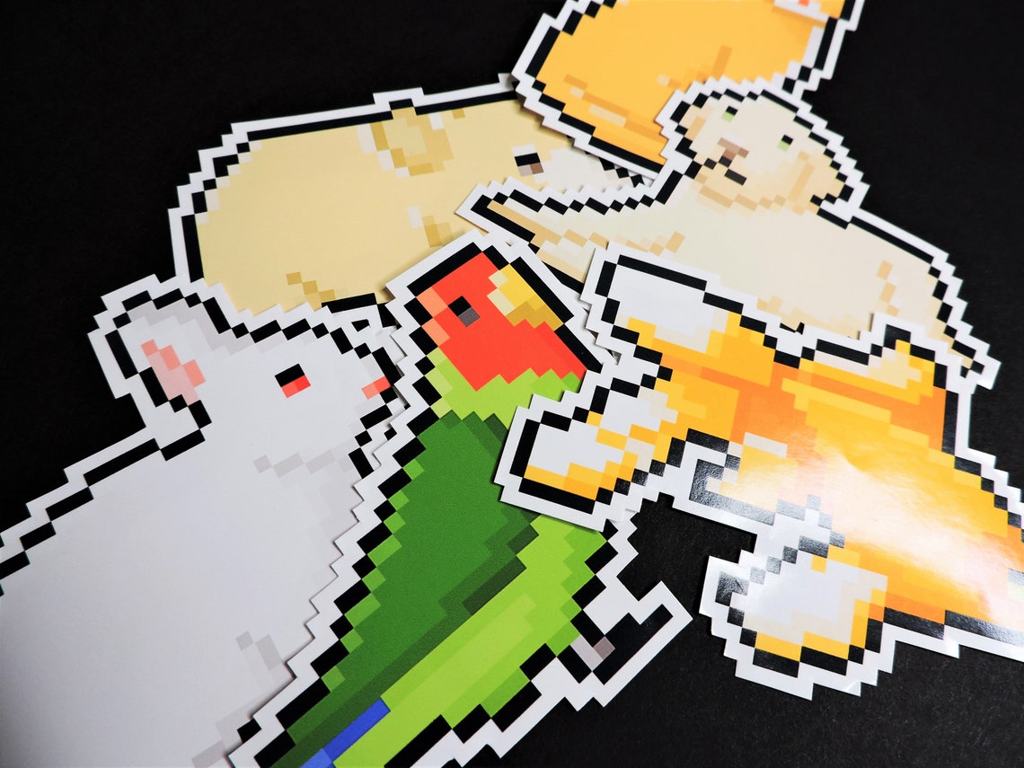 Pixel Pets Sticker Pack | Etsy