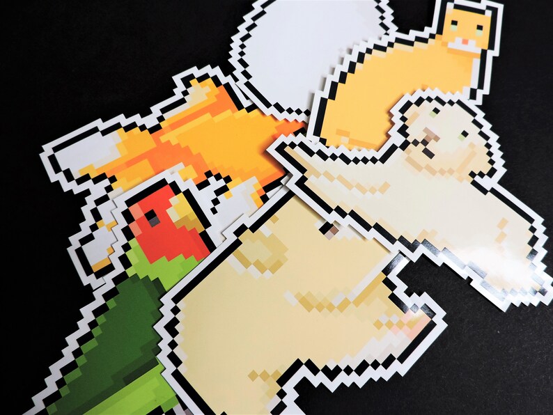 Pixel Pets Sticker Pack - Etsy