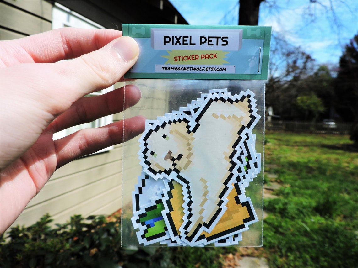 Pixel Pets Sticker Pack - Etsy
