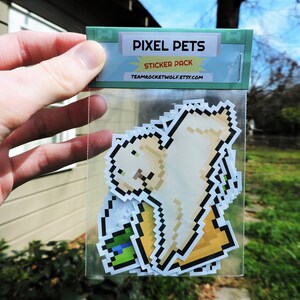 Pixel Pets Sticker Pack - Etsy