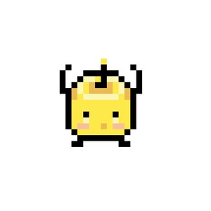Stardew Valley Yellow Junimo Sprite Cross Stitch Pattern (2 Poses) - Etsy