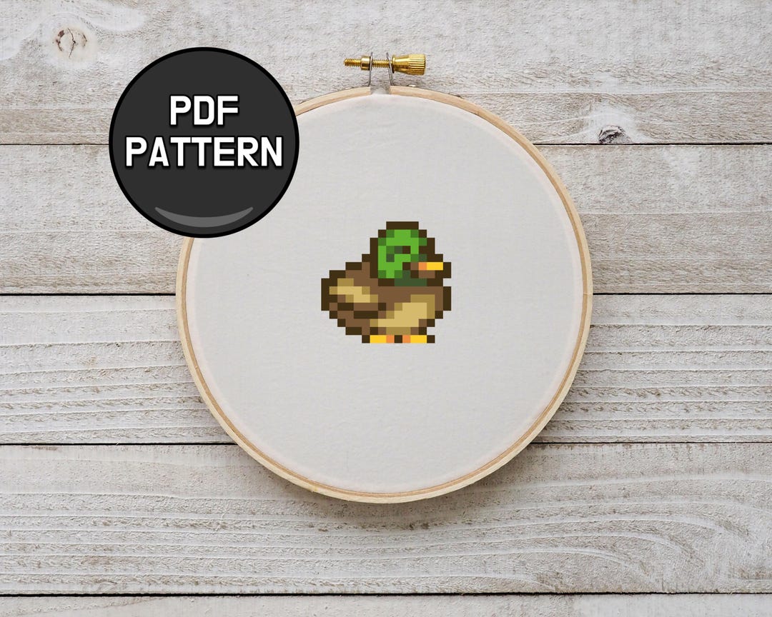 Stardew Valley Duck Cross Stitch Pattern - Etsy