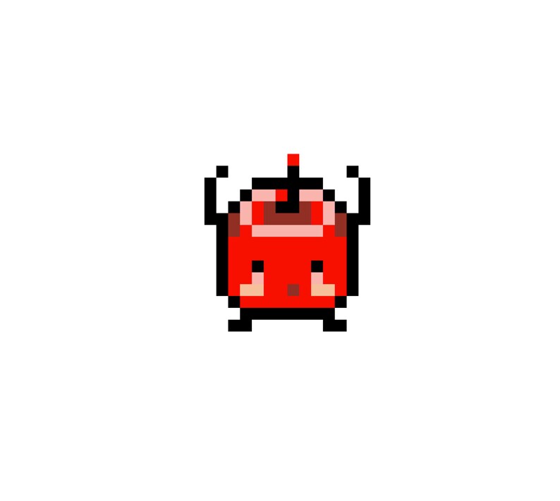 Stardew Valley Red Junimo Sprite Perler Cross Stitch Pattern two Poses ...