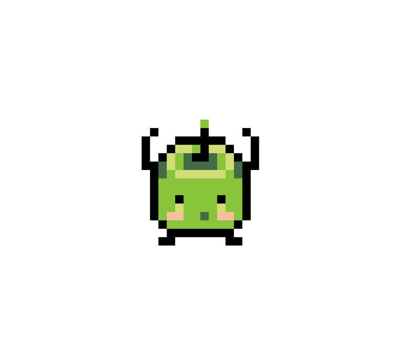 Stardew Valley Green Junimo Sprite Cross Stitch Pattern 2 Poses - Etsy