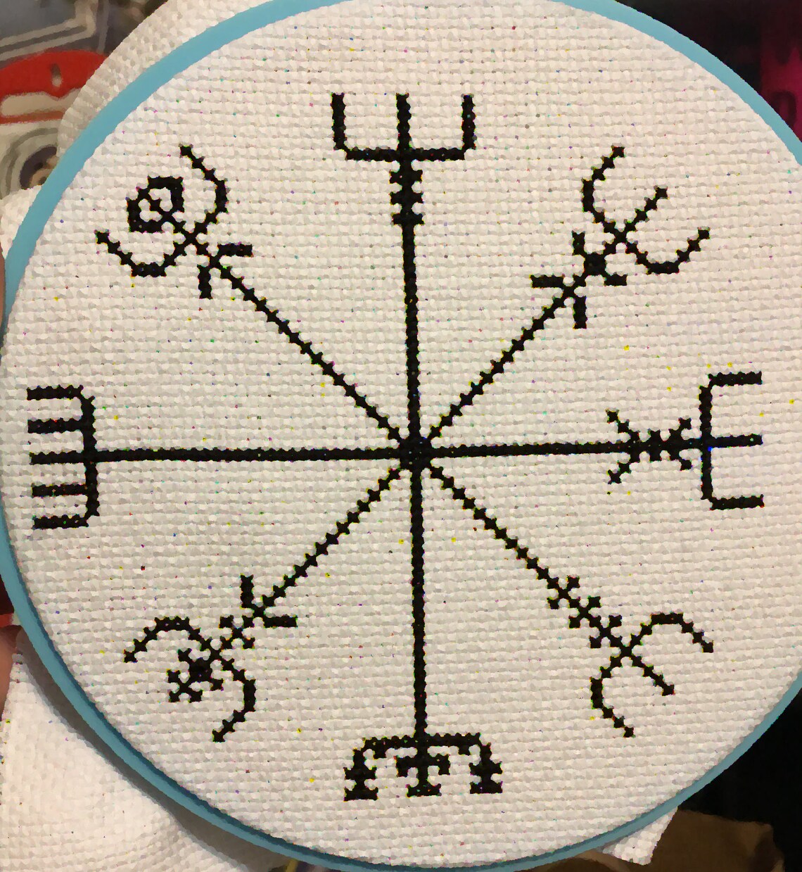 Viking Compass Vegvisir Cross Stitch Pattern - Etsy