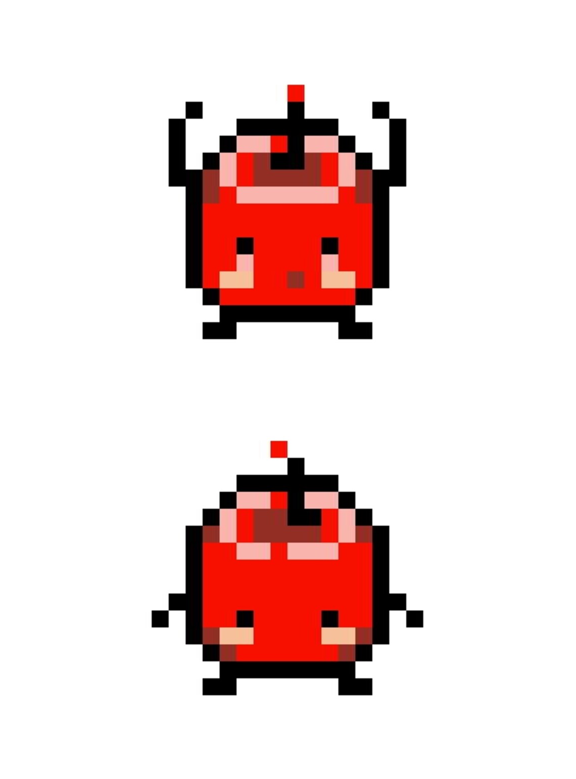 Stardew Valley Red Junimo Sprite Perler Cross Stitch Pattern (two Poses ...