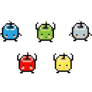 Stardew Valley All Junimo Colors Cross Stitch Pattern Set (2 Poses Each ...