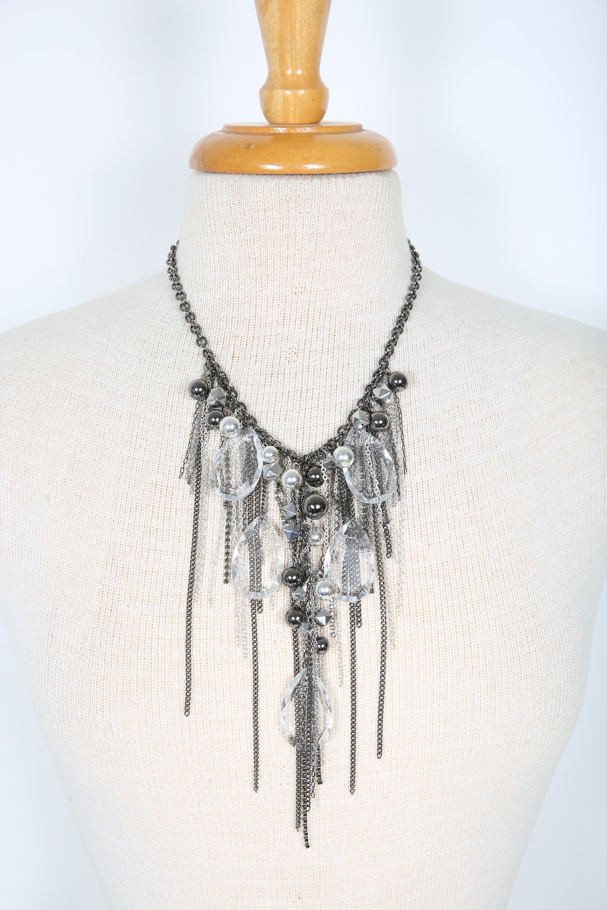 Gunmetal necklace store
