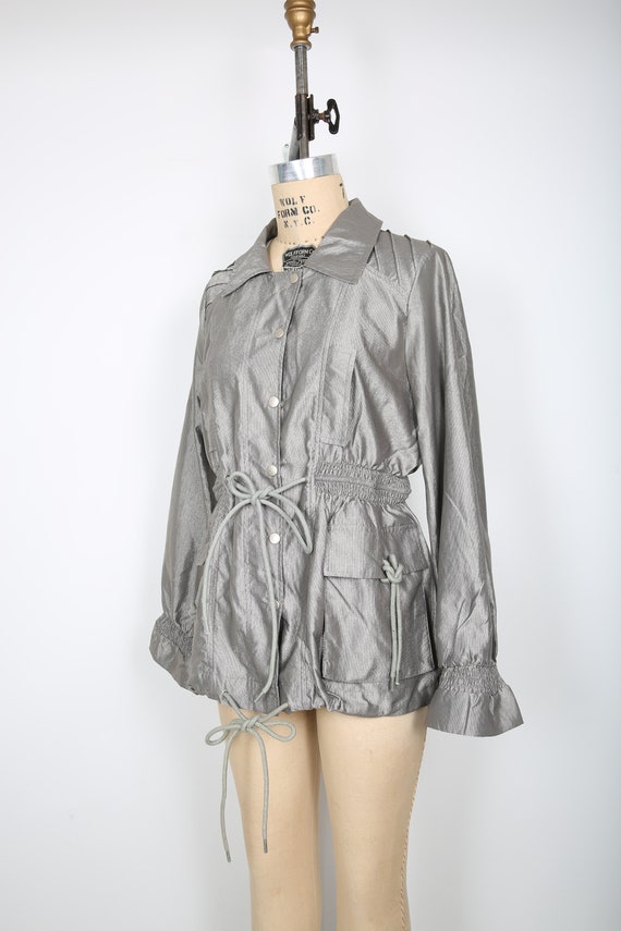 Vintage Silver Metallic Jacket, Atelier Made - Gem
