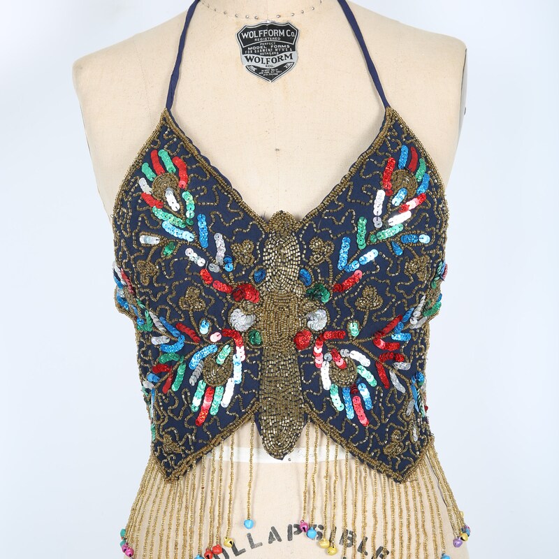 Sequin Butterfly Top - Etsy