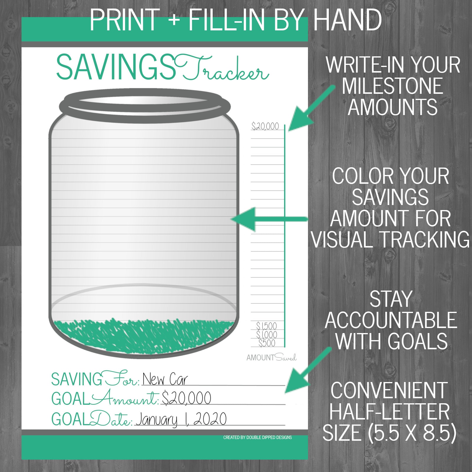 Green Financial Planner Bundle Printable Family Savings and - Etsy