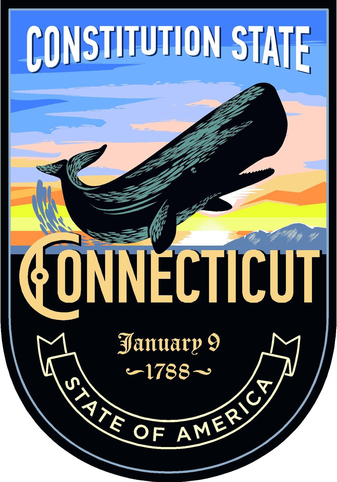 State Animal Connecticut Day Sticker - Etsy
