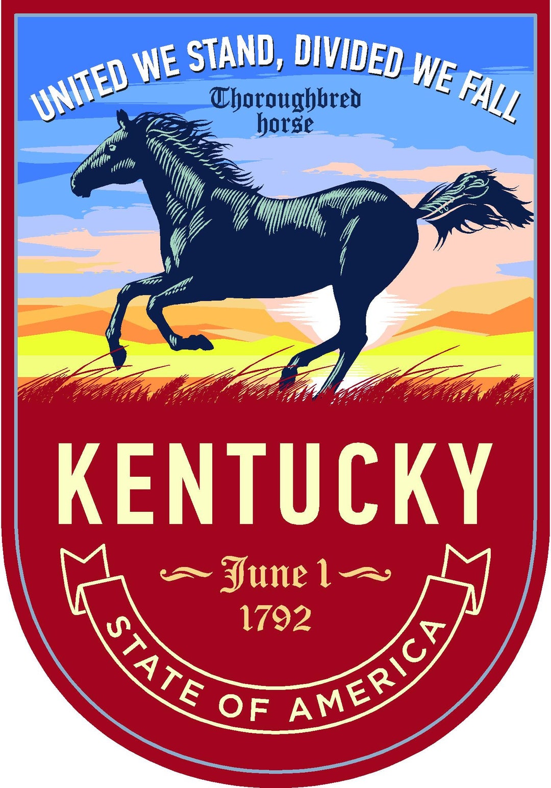 State Animal Kentucky Day Sticker - Etsy