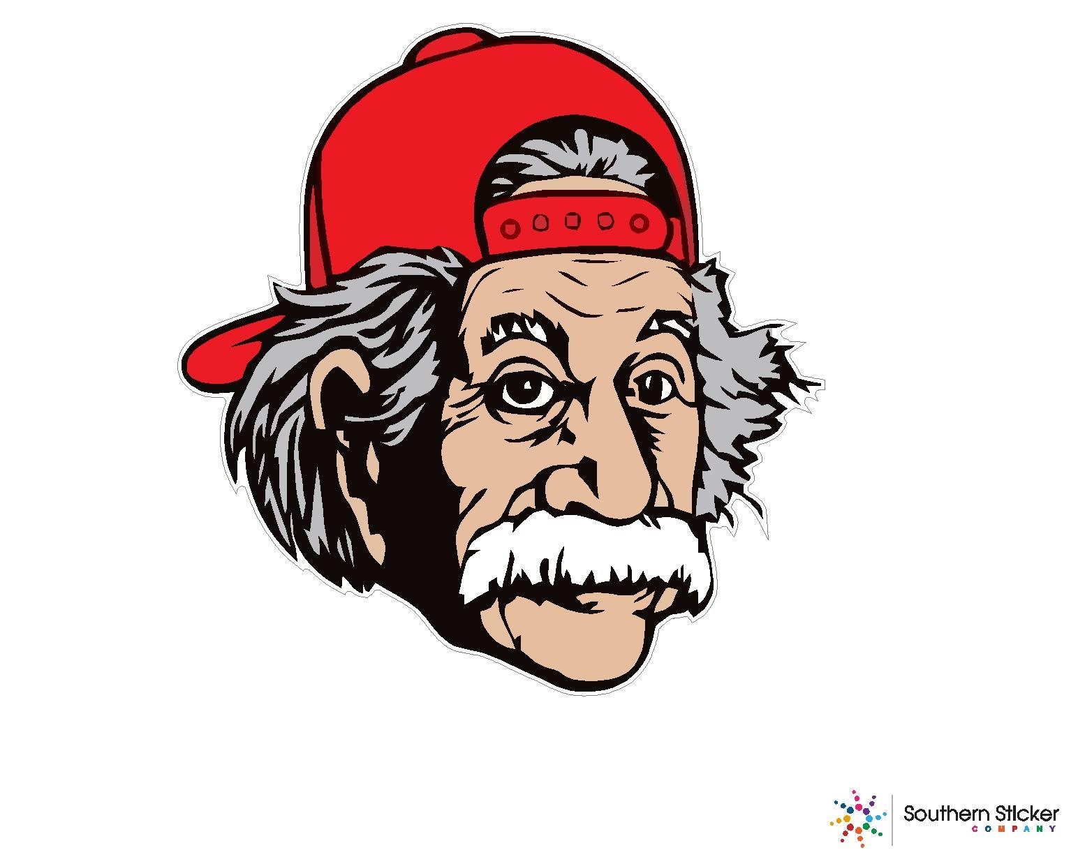 Albert Einstein Swag Sticker - Etsy