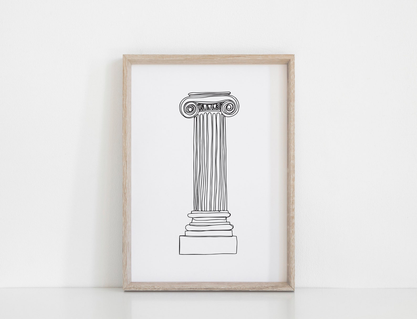 Ancient Greek Ionic Column Print Download Printable | Etsy