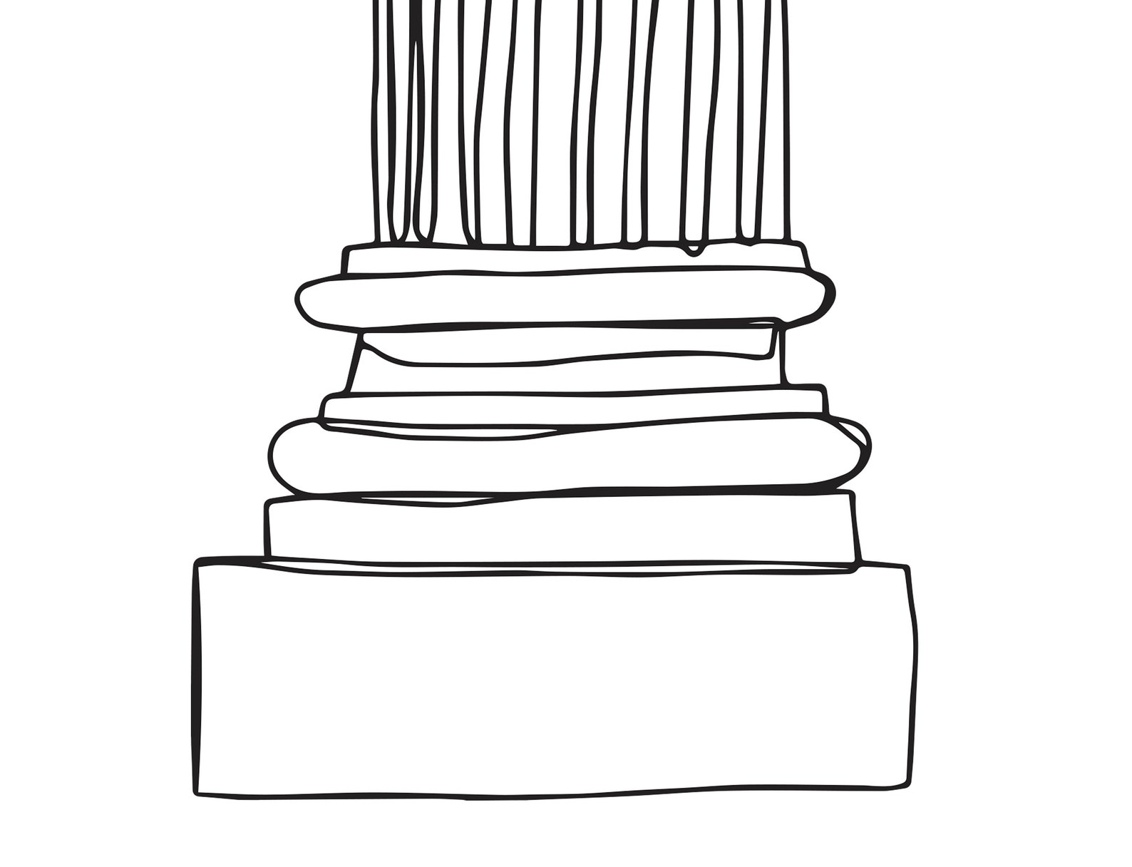 Ancient Greek Ionic Column Print Download Printable | Etsy
