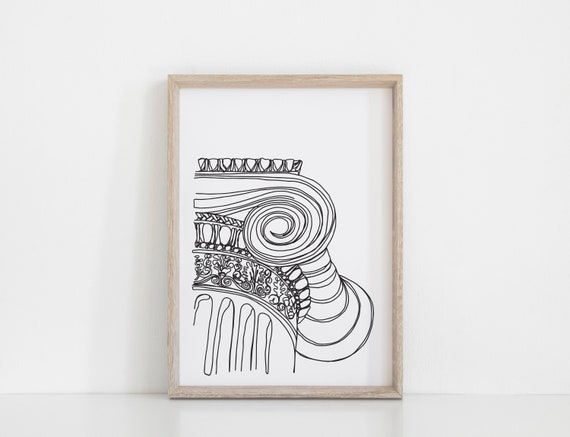 Ancient Greek Column Print Download Printable Architecture - Etsy