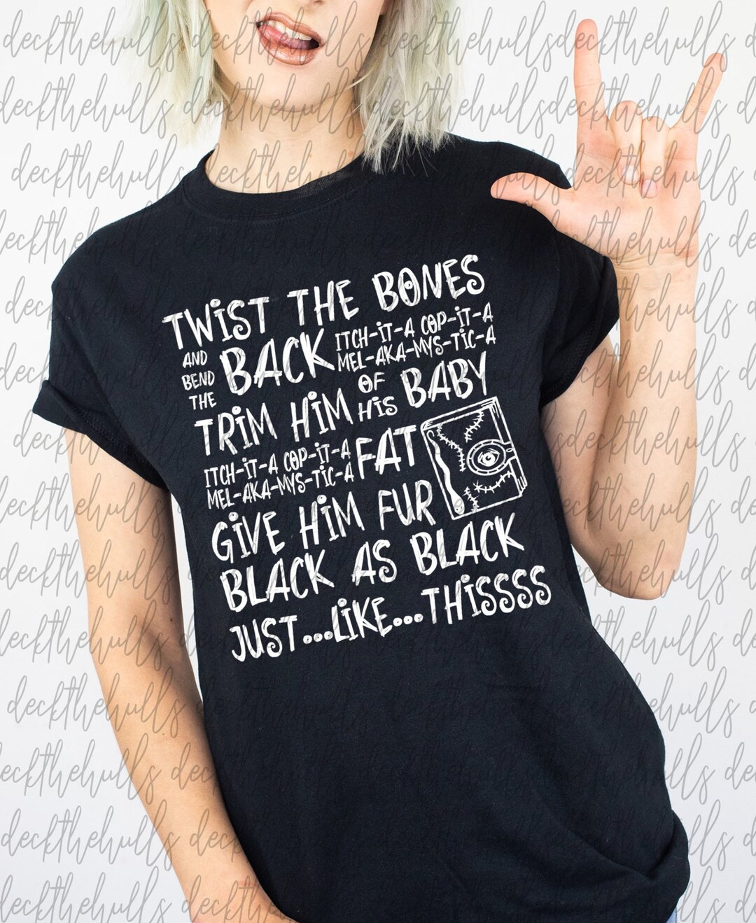 Twist the Bones and Bend the Back.... Hocus Pocus Spell Halloween ...