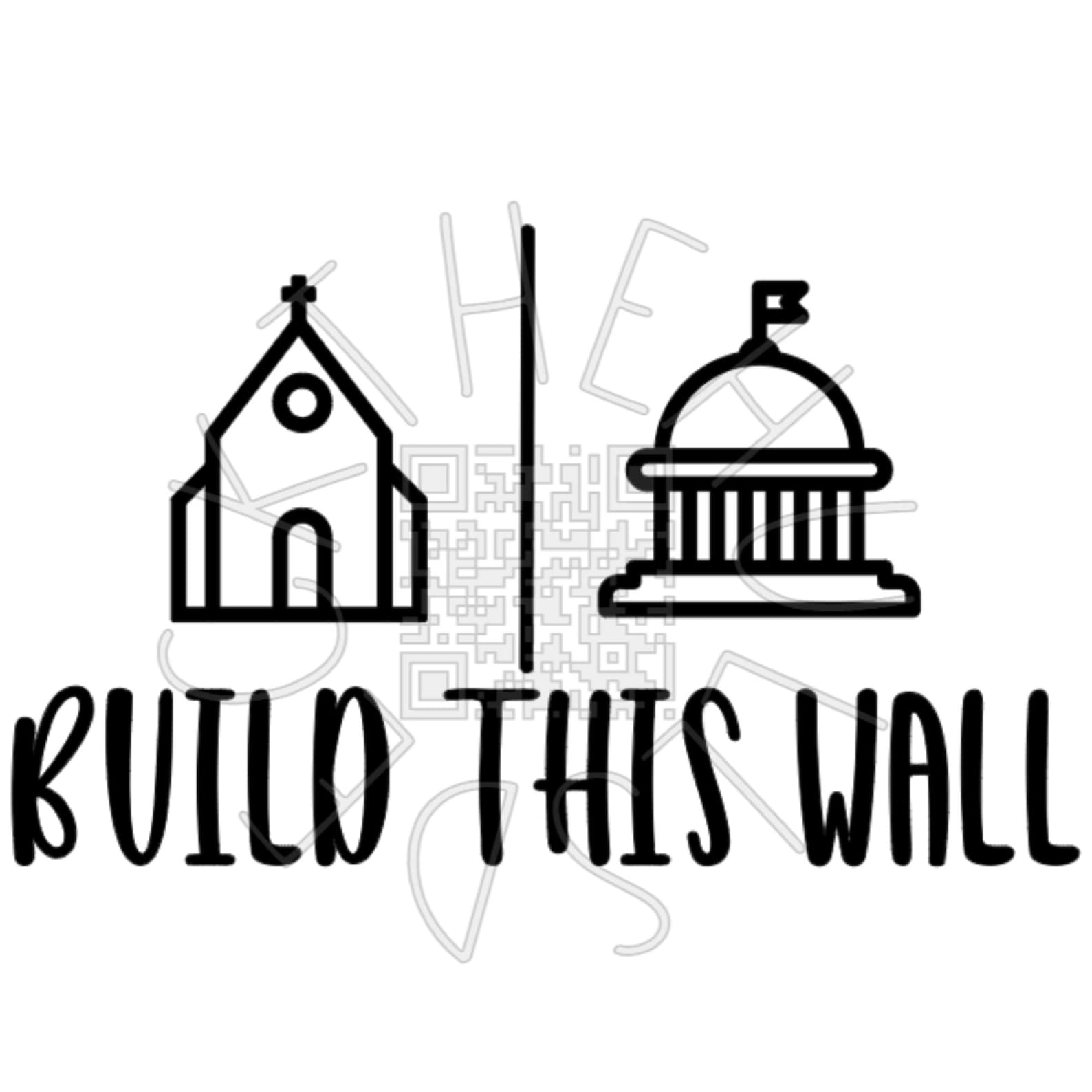 Build This Wall Digital Download SVG PNG - Etsy