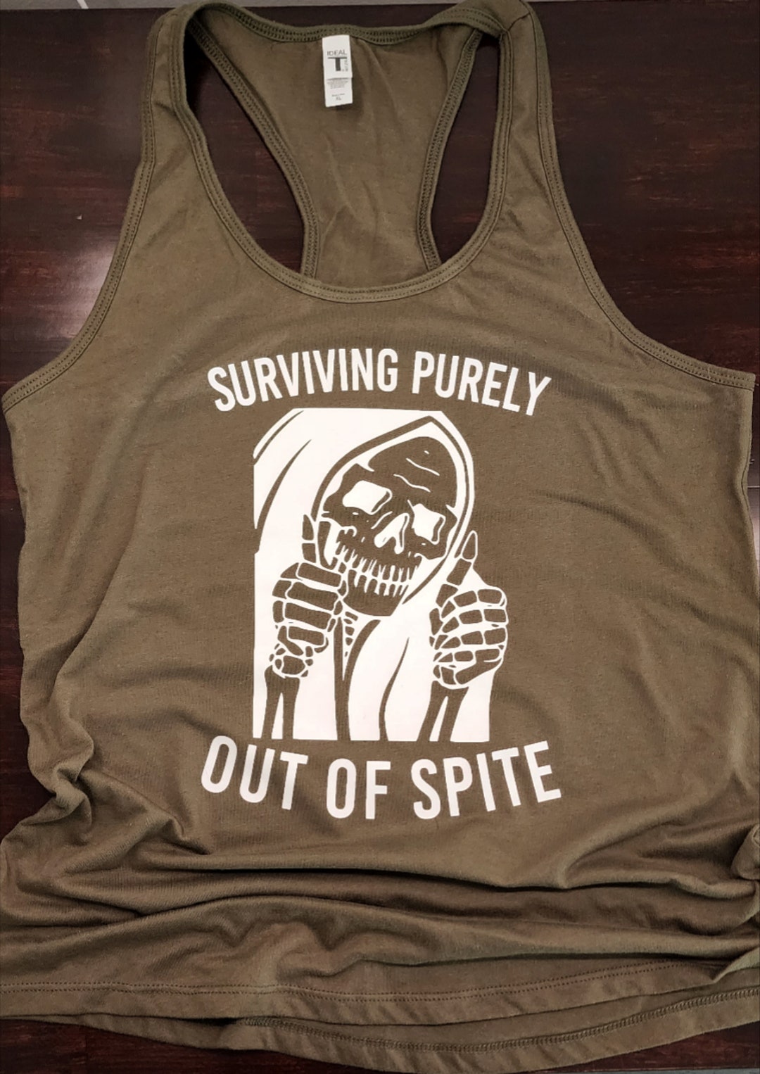 Surviving Purely Out of Spite - Size Large - Tank Top - Etsy