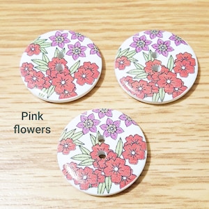 Set of 5 Wooden Floral Buttons-design CHOICE 30 Mm-beautiful - Etsy