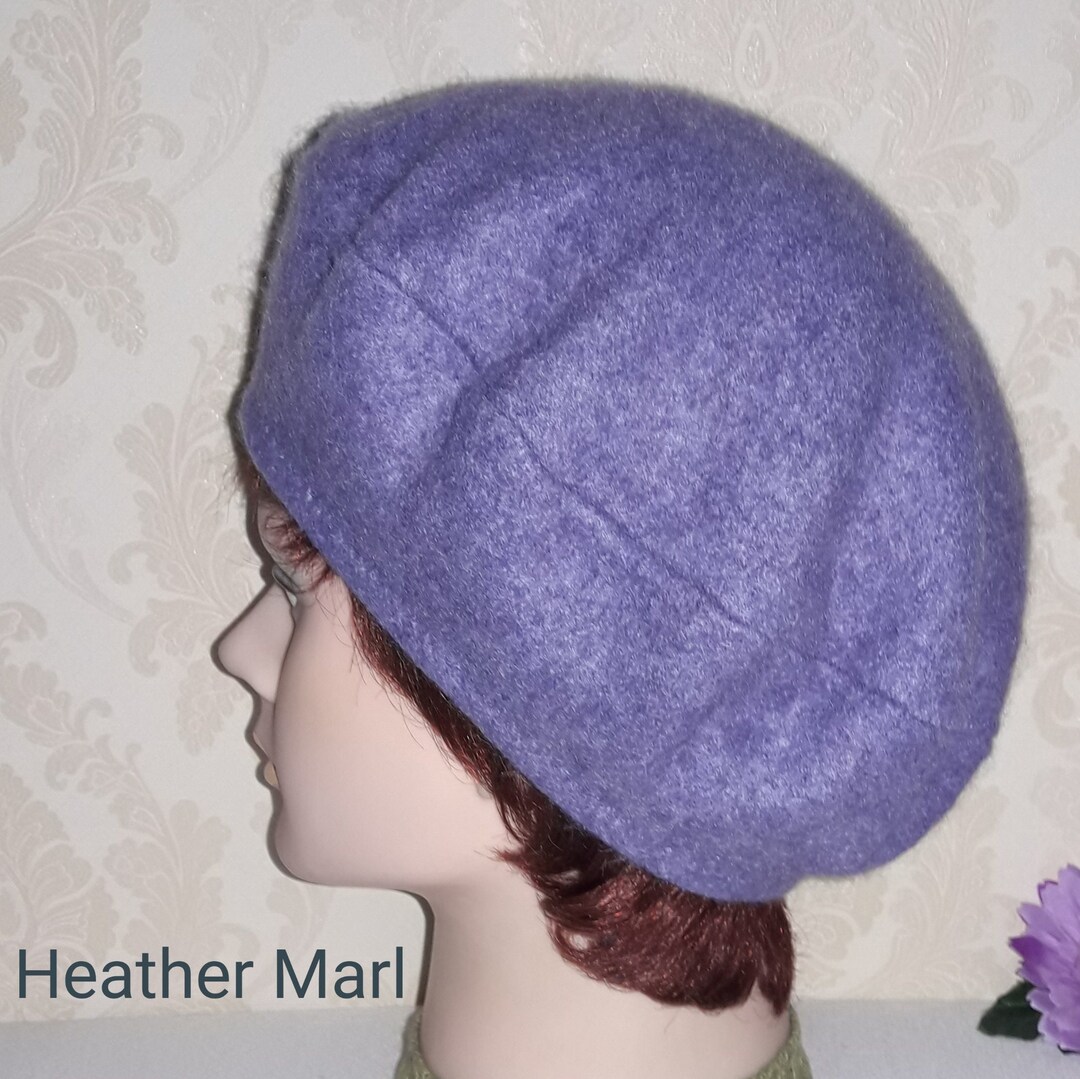Handmade Heather 100% Cashmere Berets-5 AWESOME COLOURS CHOICE ...