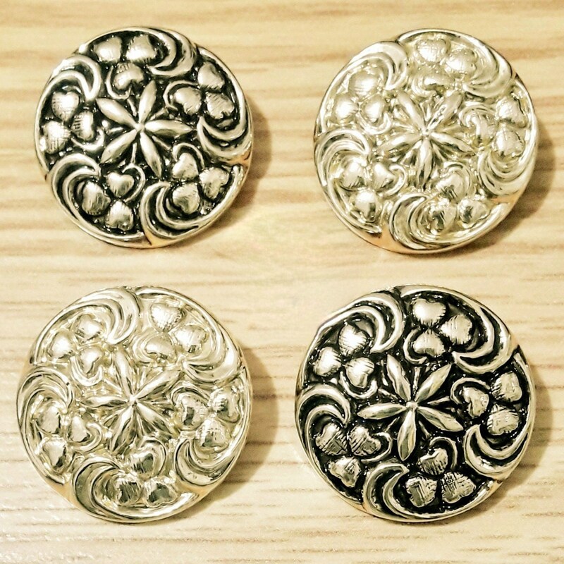 Large Floral Buttons - Etsy