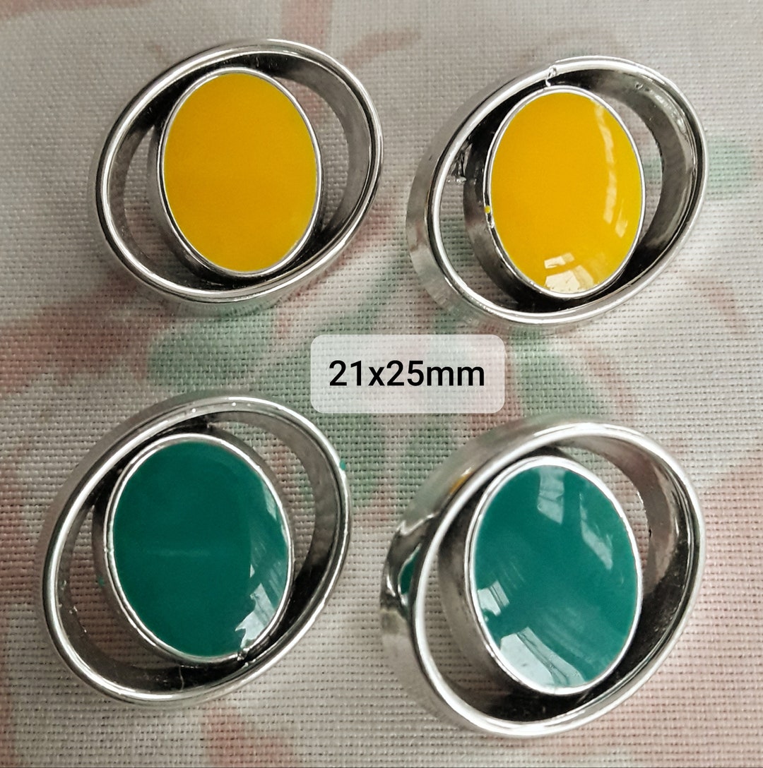 Vintage 1990's Oval Buttons-color CHOICE 21 X 25 Mm/34 X - Etsy